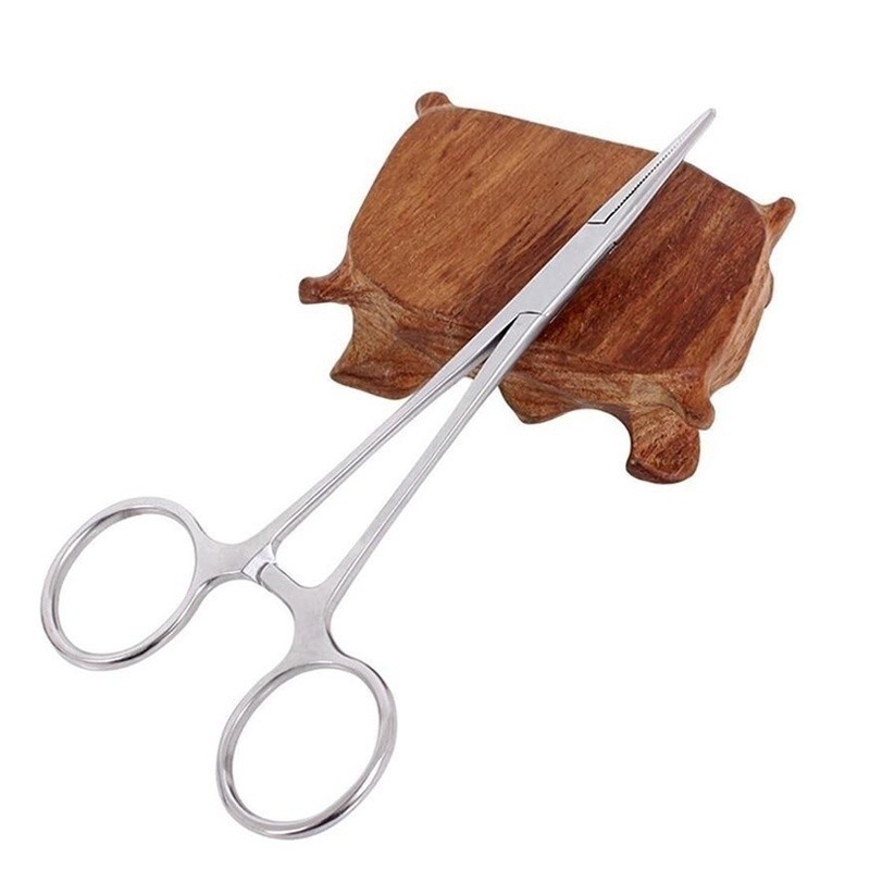 Stainless Steel Curved Tip And Straight Tip Forceps Locking Clamps ...