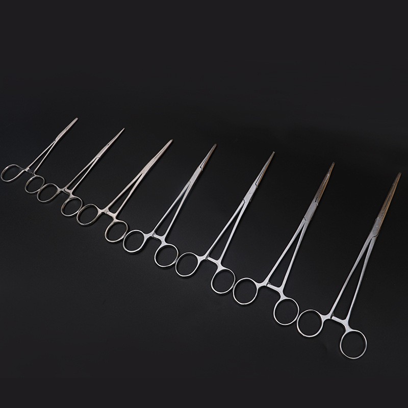 Stainless Steel Curved Tip And Straight Tip Forceps Locking Clamps ...