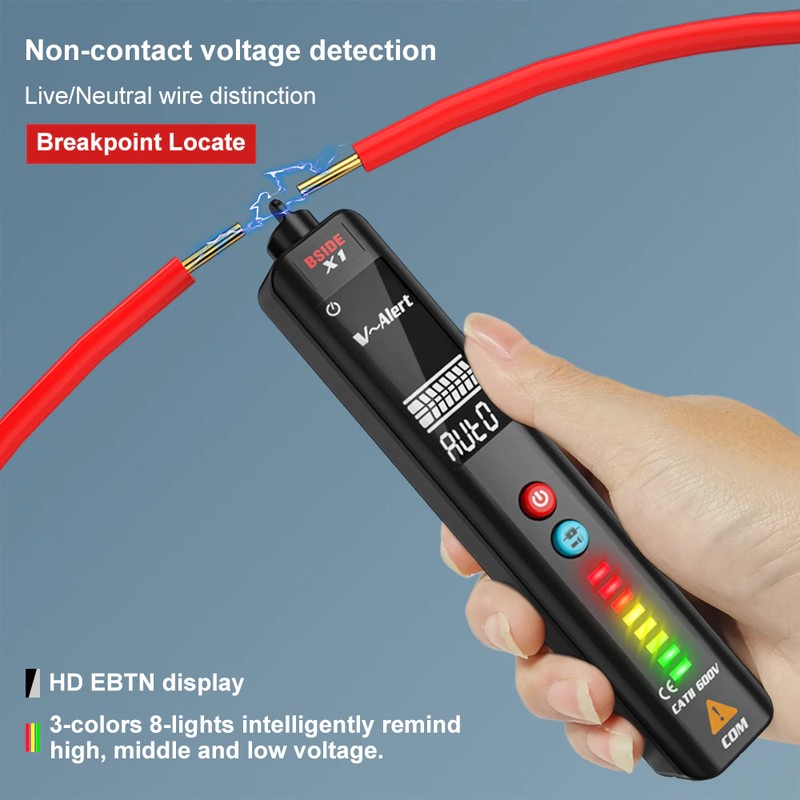 Bside New Voltage Detector Tester X1 X2 Smart Multimeter Non-Contact ...