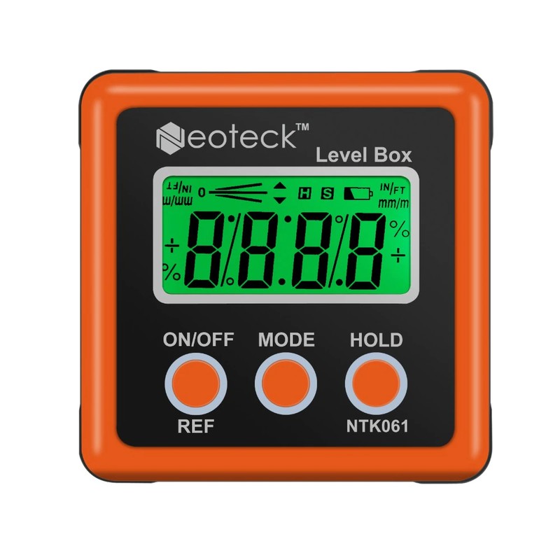 Neoteck Precision Digital Inclinometer Electron Goniometers 4*90 Degree ...