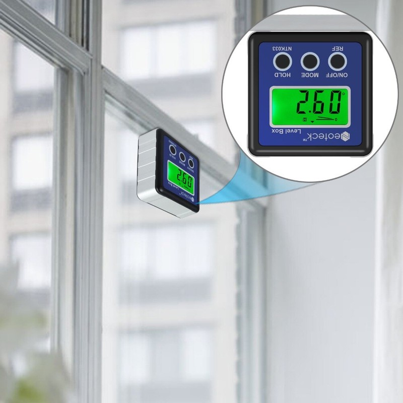 Neoteck Precision Digital Inclinometer Electron Goniometers 4*90 Degree ...