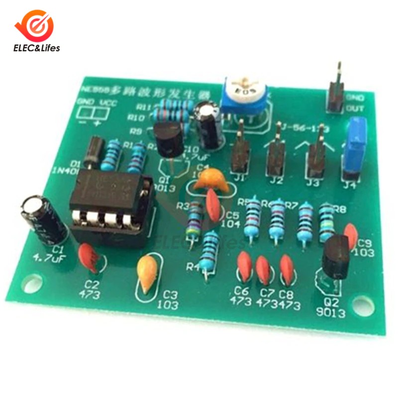 Dc 6-12V Ne555 Pulse Generator Module Sine/Triangle/Square Wave Multi ...