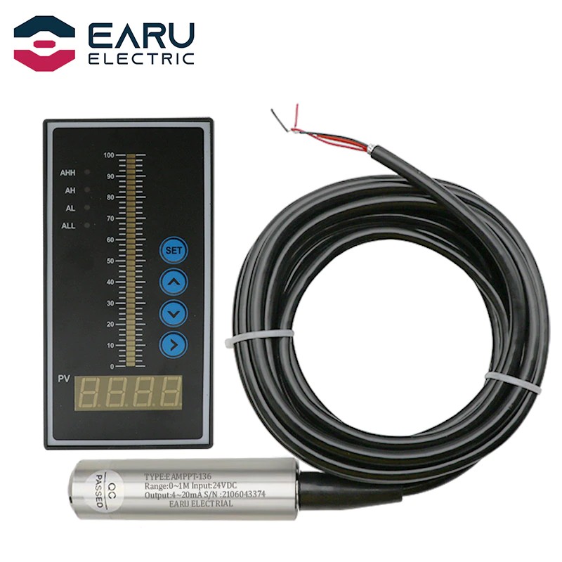 1Set 4-20Ma Output Integral Oil Water Level Sensor Probe Detect With ...
