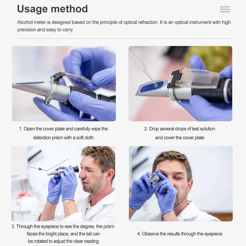 4 In 1 Car Refractometer Vehicle Urea Tester 30-35% Adblue Glycol ...