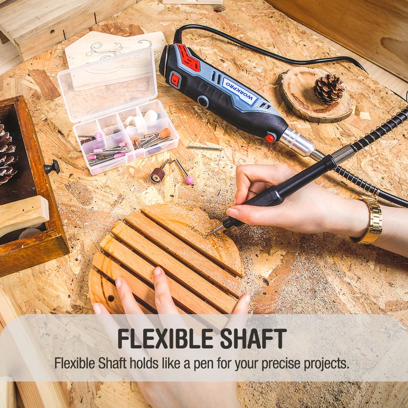 Workpro 130W Variable Speed Rotary Tool Kit Engraver Electric Mini ...