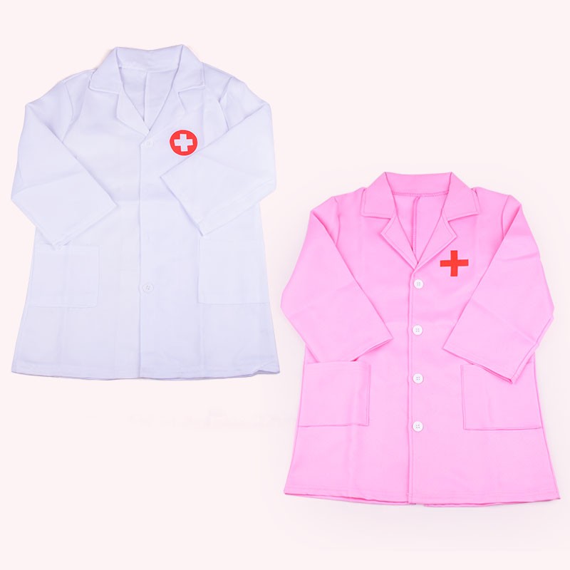 Children'S Doctor Nurse Role Play Costume Halloween Party Coat White ...