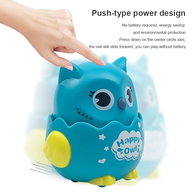Happy Monkey Classic Wind Up Toys Pressing Cartoon Owls Inertial ...