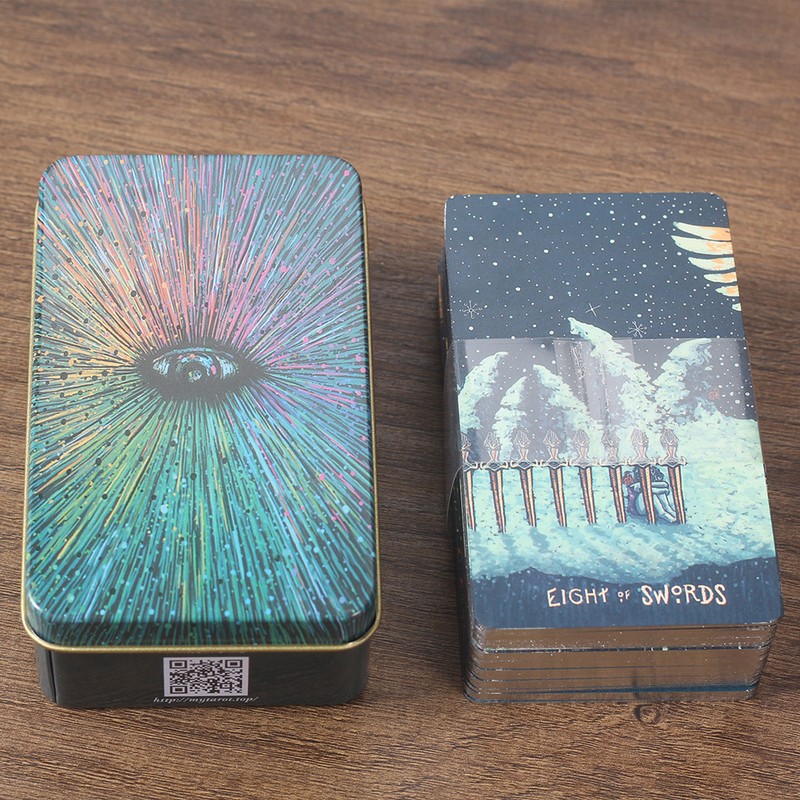 78 Cards Light Tarot Card Deck Oracle Full Color And Guidebook Is A ...