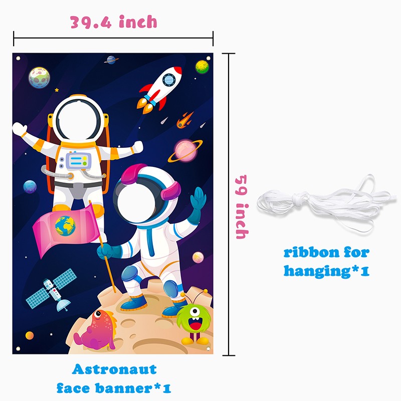 Space Photo Backdrop Props Banner Face Photography Background Universe ...