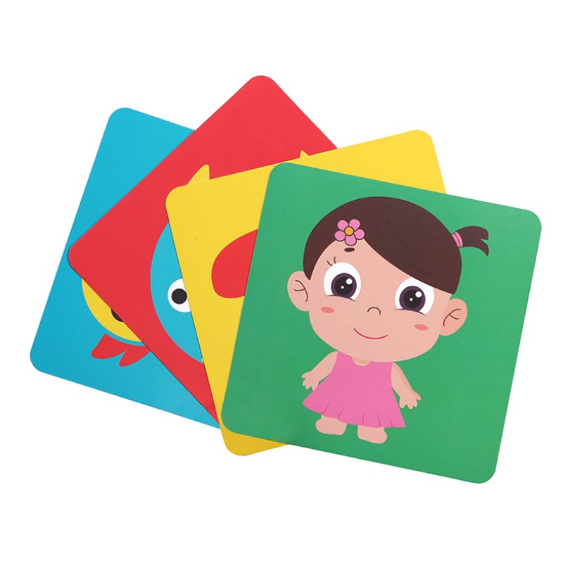 Baby Visual Stimulation Card Toys Black White Flash Cards High Visual ...