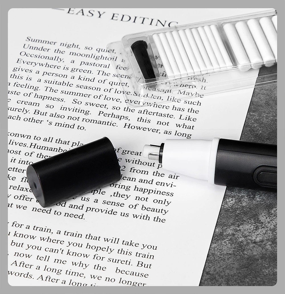 Electric Eraser Automatic Thickness Adjustable Rubber With Extra Eraser ...